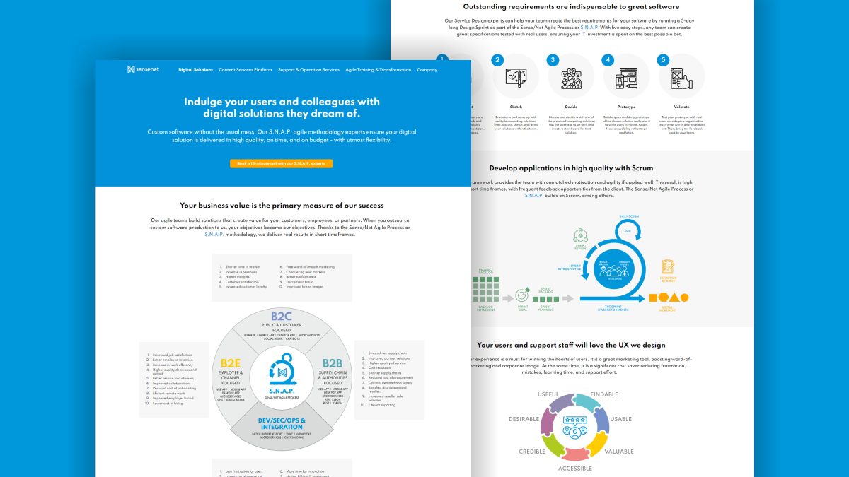 Custom Software Projects - Sense/Net